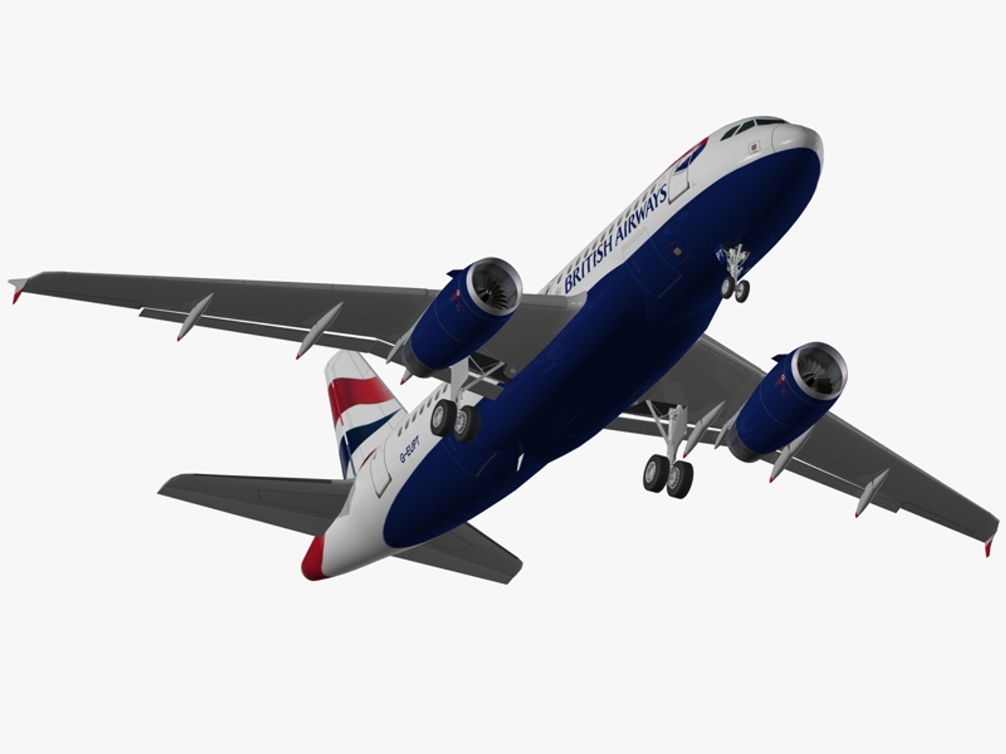 Airbus A319 British Airways 3d 3ds
