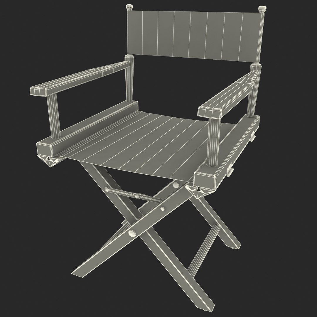 3d Model Director Chair