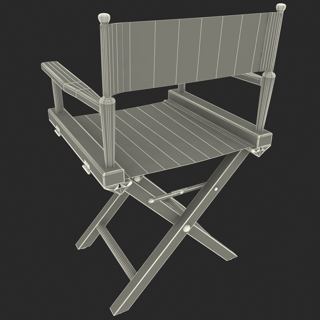 3d Model Director Chair
