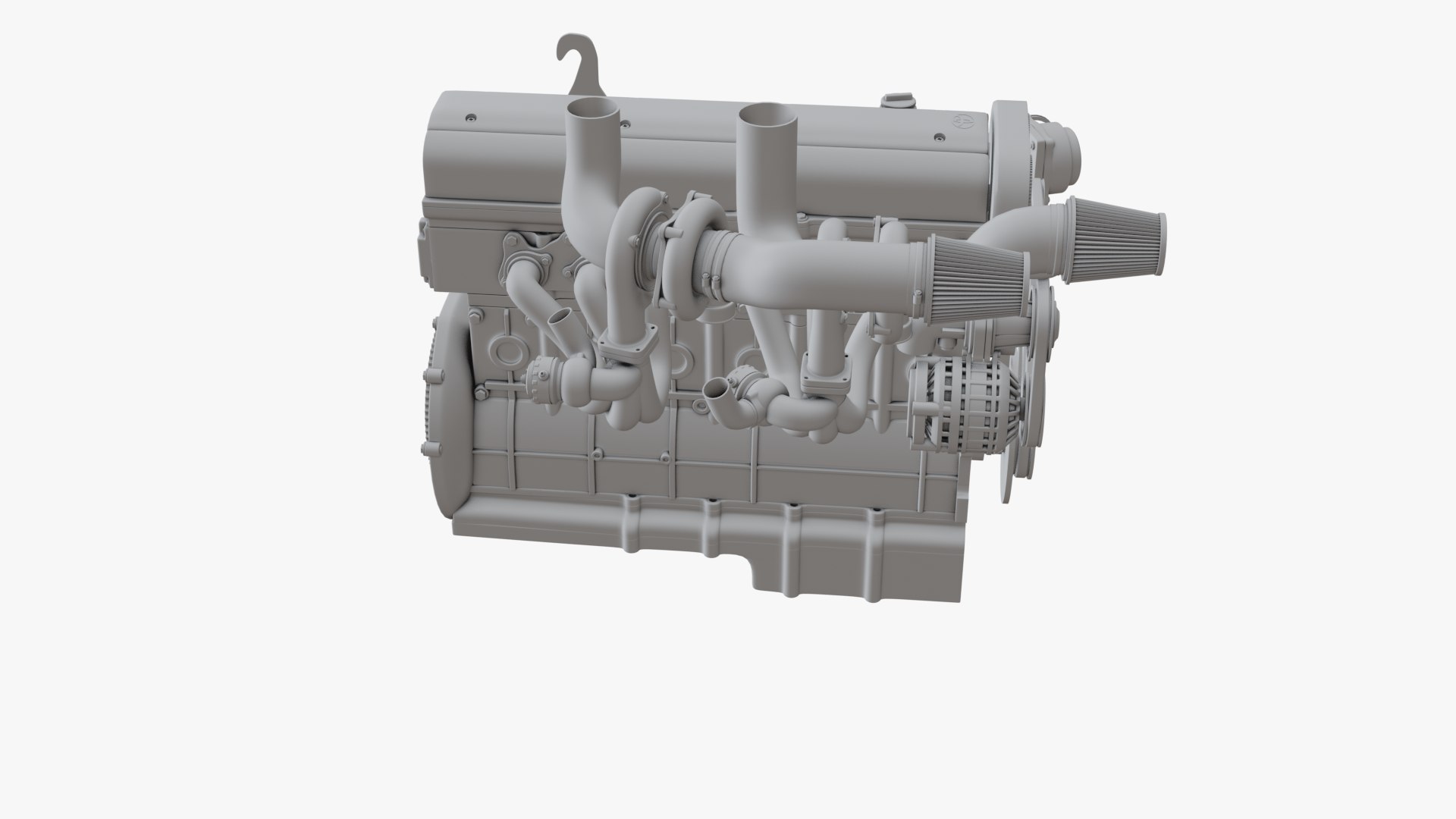 Toyota 2jz Twin Turbo Engine 3D - TurboSquid 2245289