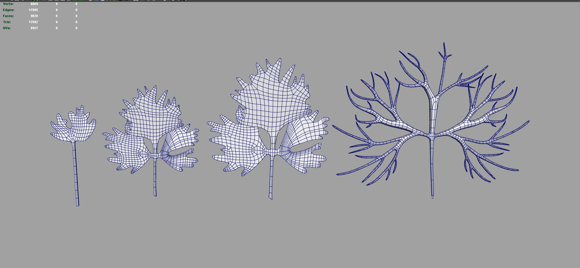 3D Heterophylly Plants Leaves - TurboSquid 1238353