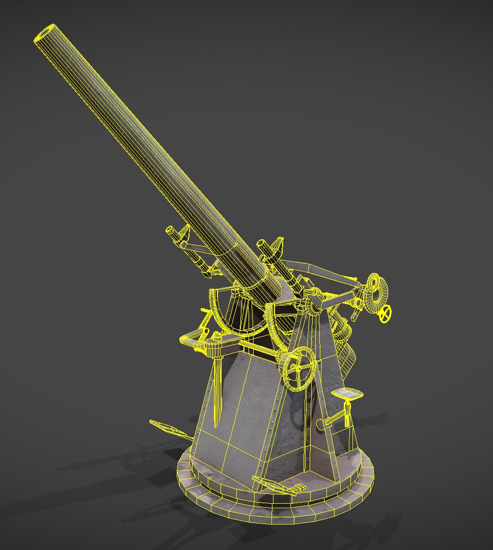 3D Qf 3-inch 20 Cwt - TurboSquid 1587218