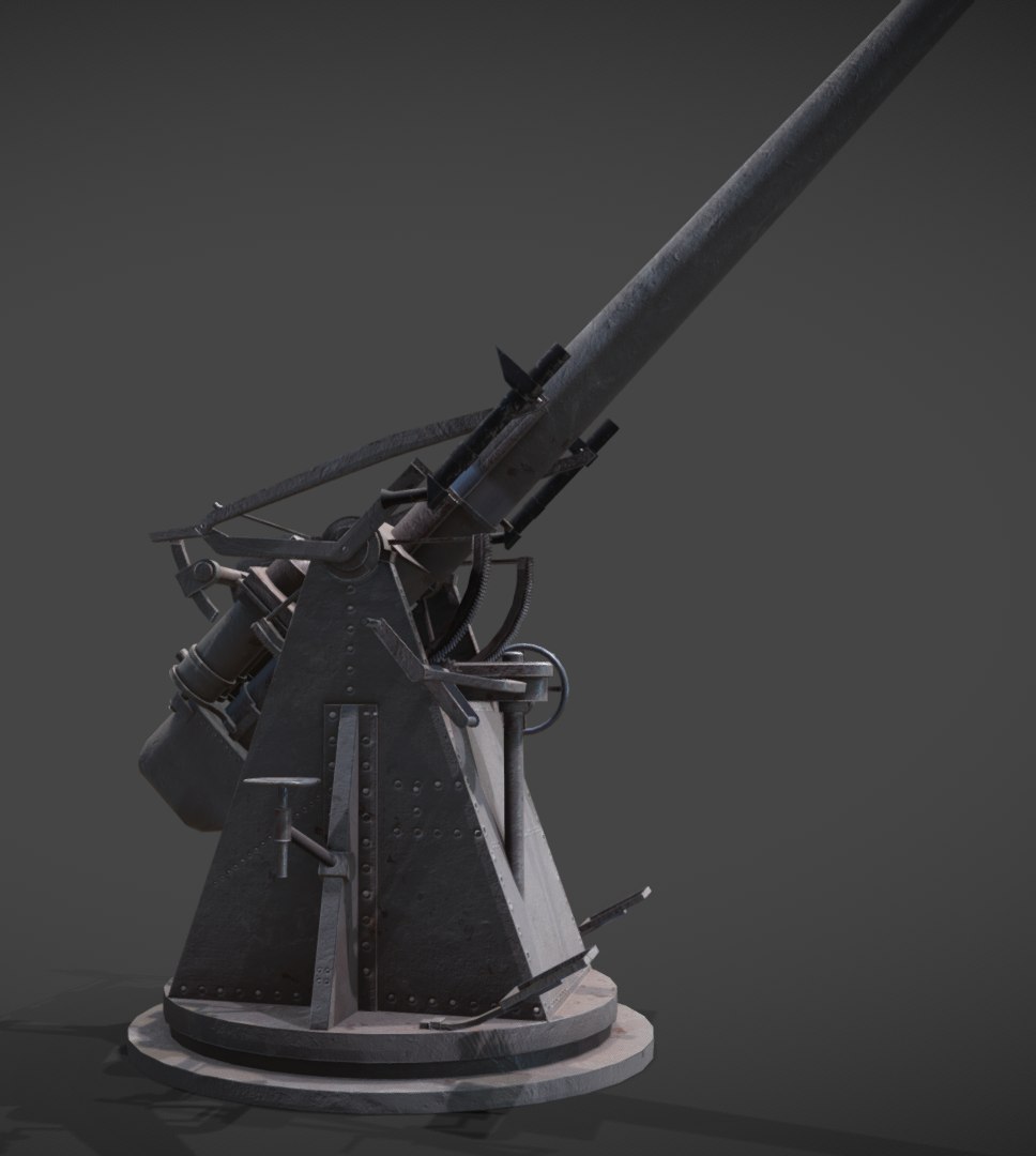 3D Qf 3-inch 20 Cwt - TurboSquid 1587218