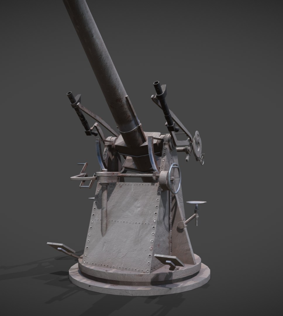 3D Qf 3-inch 20 Cwt - TurboSquid 1587218