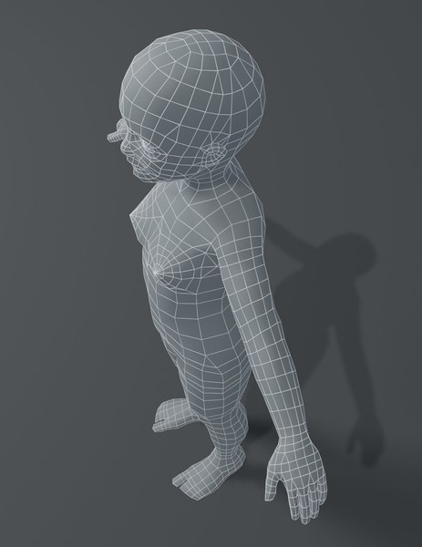 Girl Kid Child Body Base Mesh 3D 모델 3D 모델 - TurboSquid 1529729