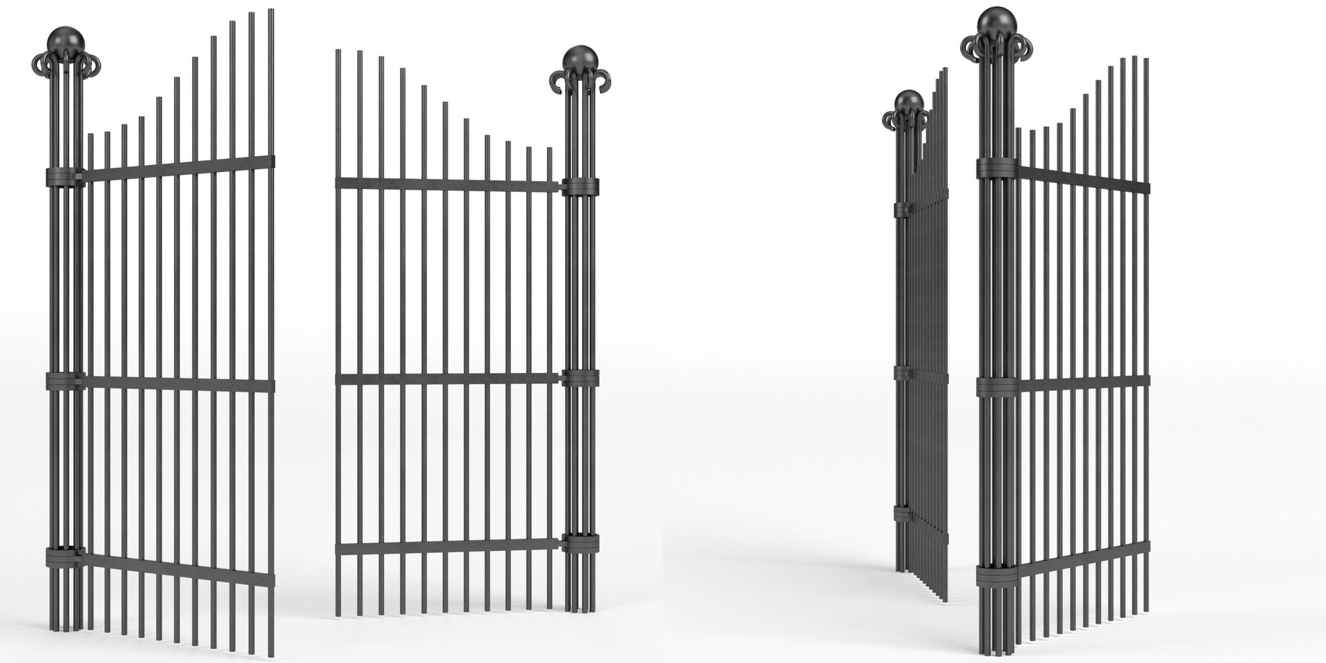 3d Model Iron Gate 1