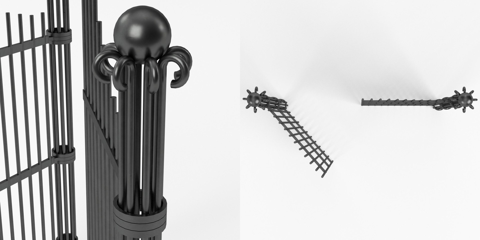 3d Model Iron Gate 1