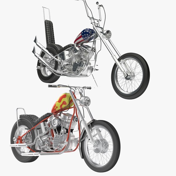 easy rider motorcycle 3d model