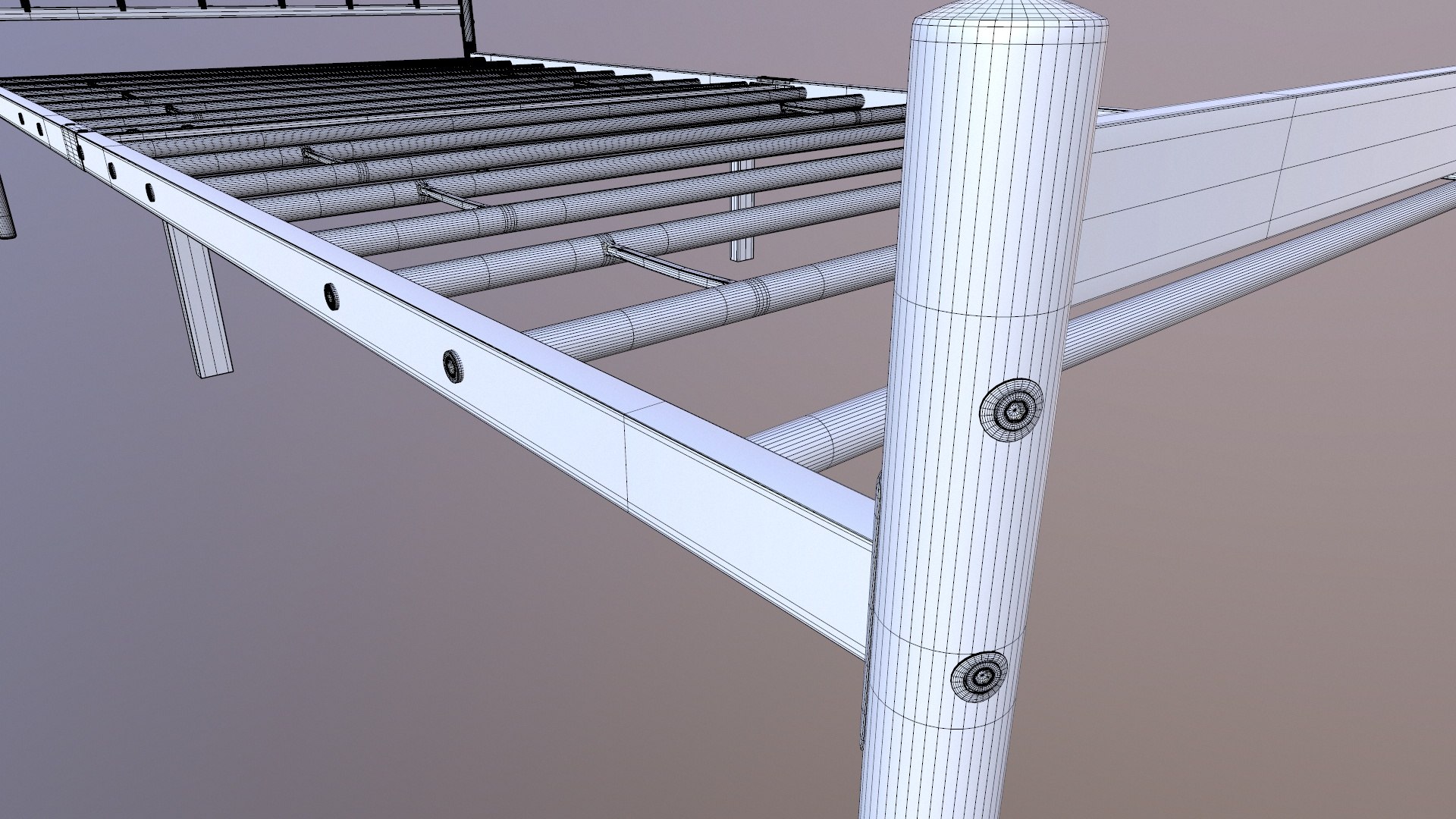 Prison Bed 3D Model - TurboSquid 2178722