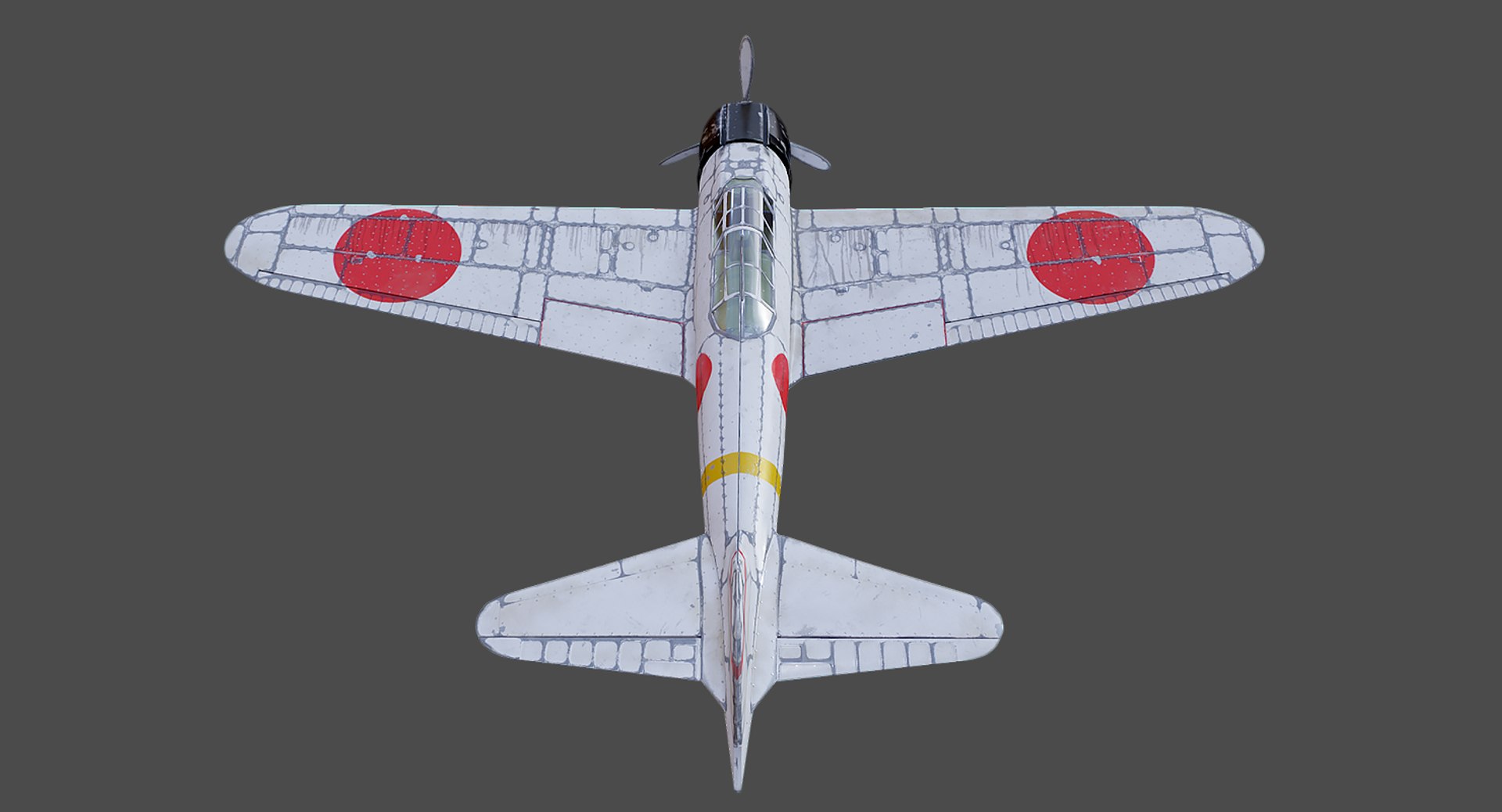 Aircraft A6m2 Zero Real-time 3d Max