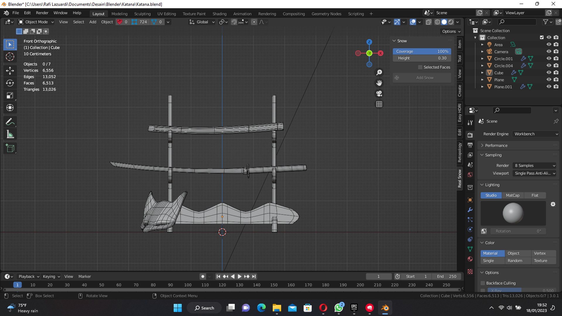 3D Model Katana - TurboSquid 2015877