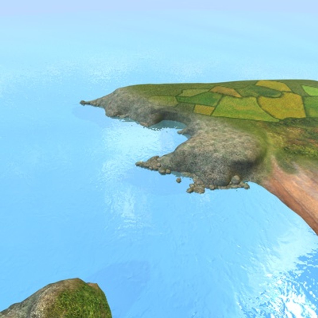 Scenery Beach 3d Model