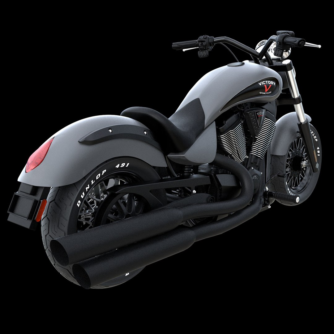 3d Model Victory Gunner Motorcycles