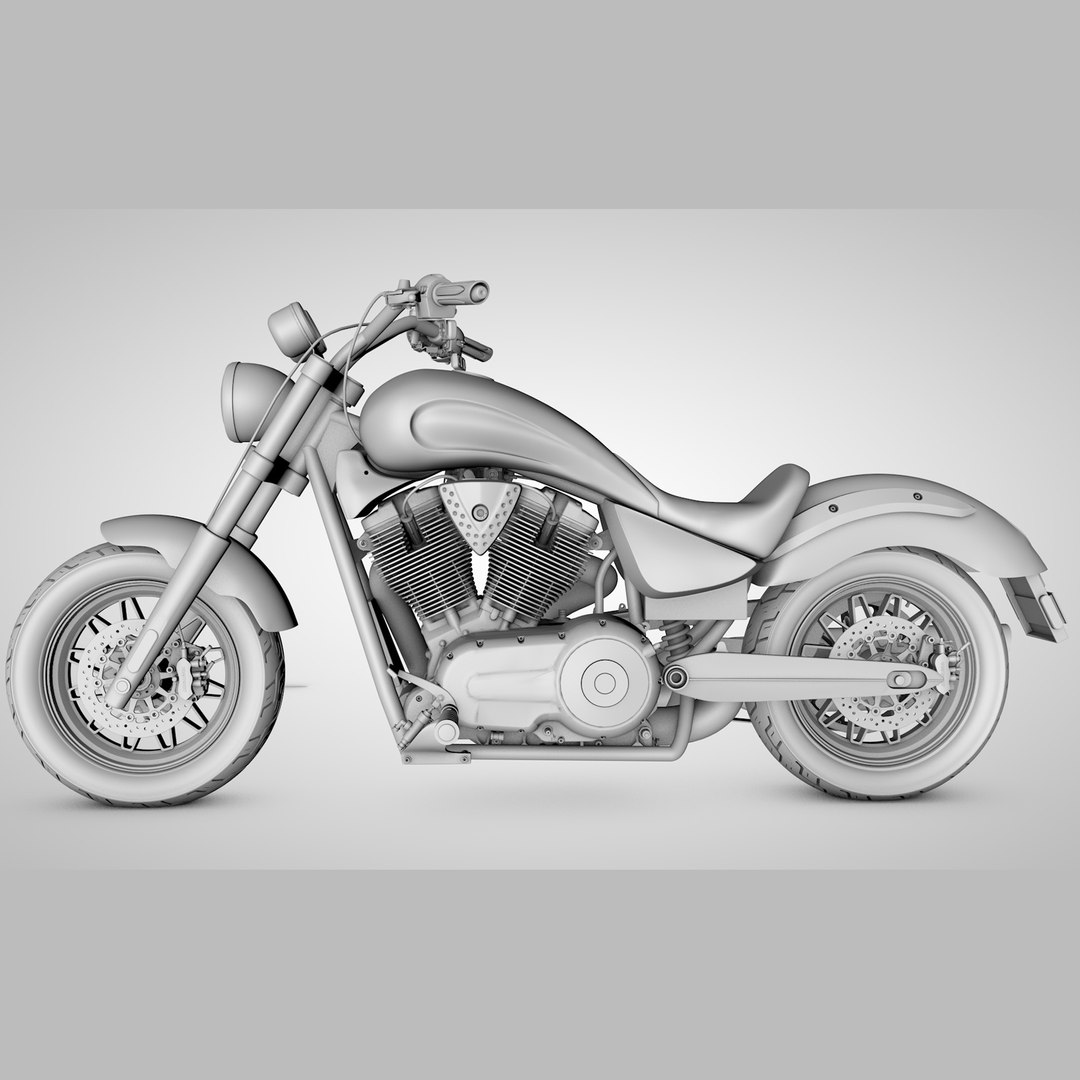 3d Model Victory Gunner Motorcycles