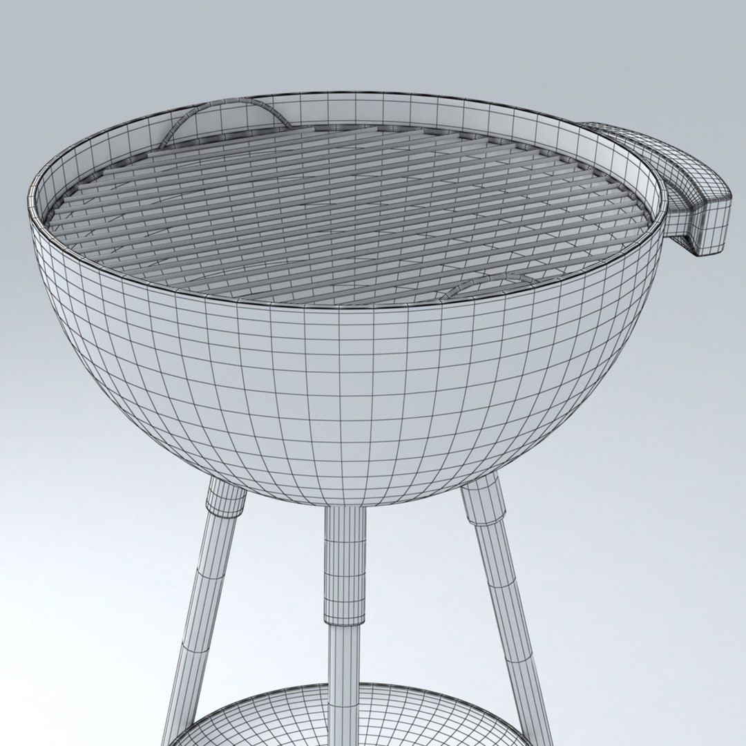 3d Barbecue Exterior Model