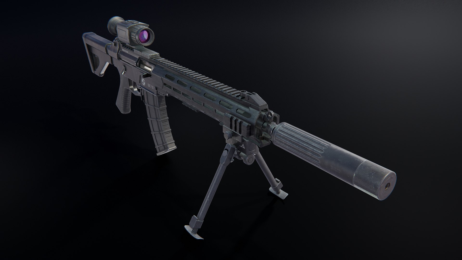 3D Modular QBZ 191 192 Pack Rigged Low Poly With Attachments Model - TurboSquid 2170978