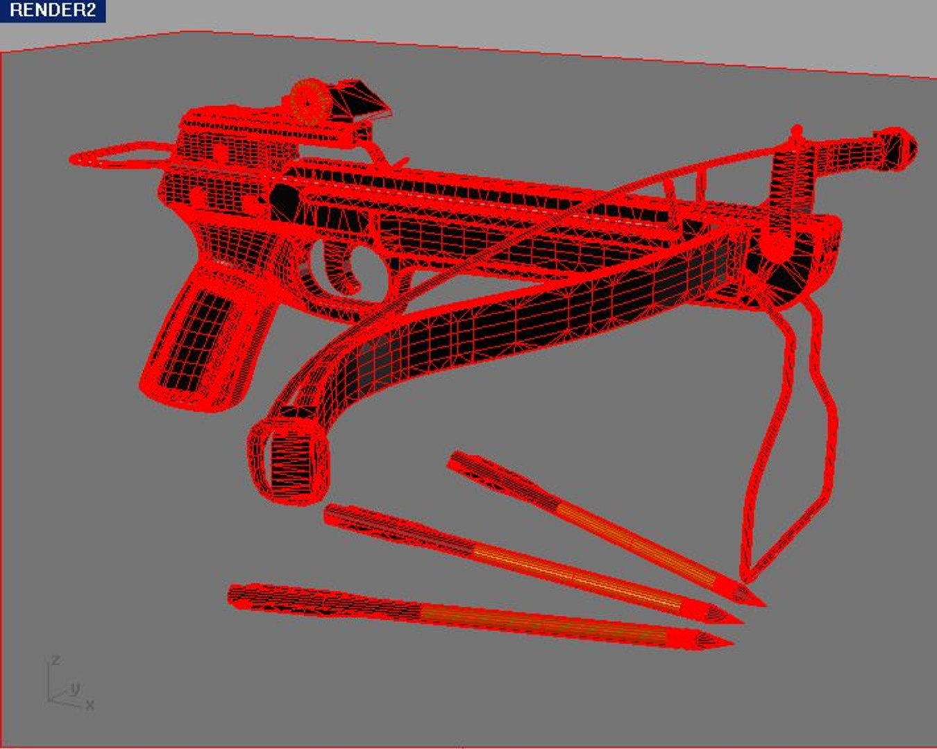 3d Hand Crossbow