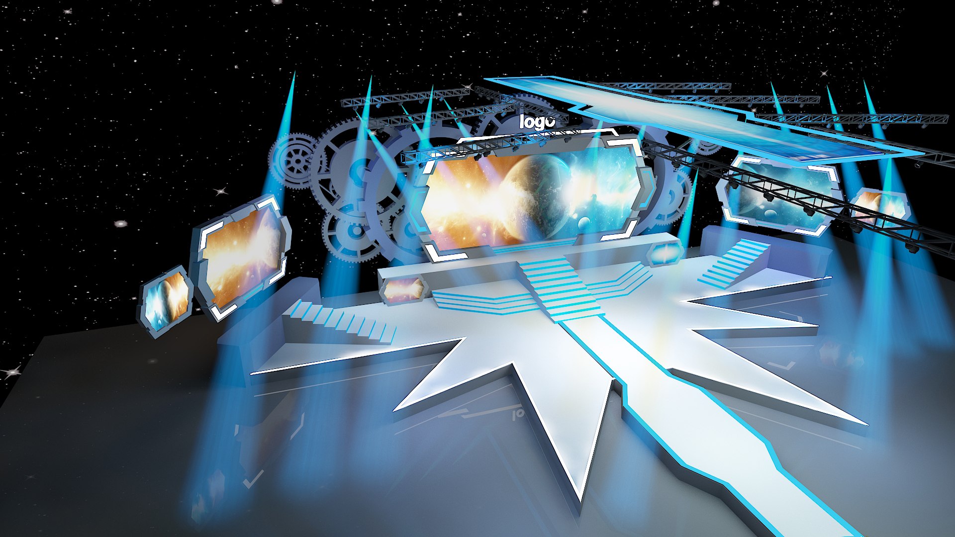 Stage 3d Model - TurboSquid 1839315