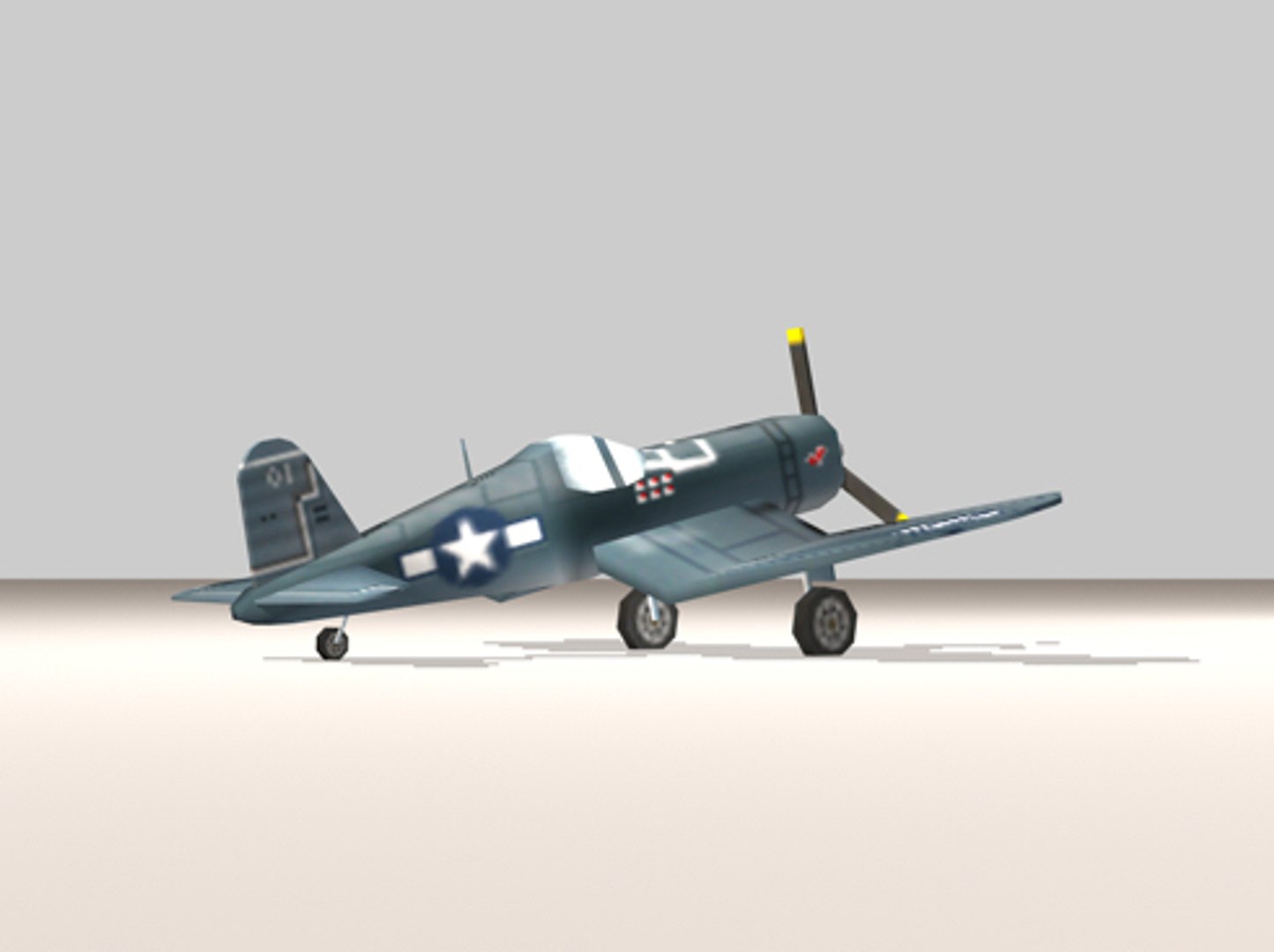 F4u Corsair Fighter 3d Model