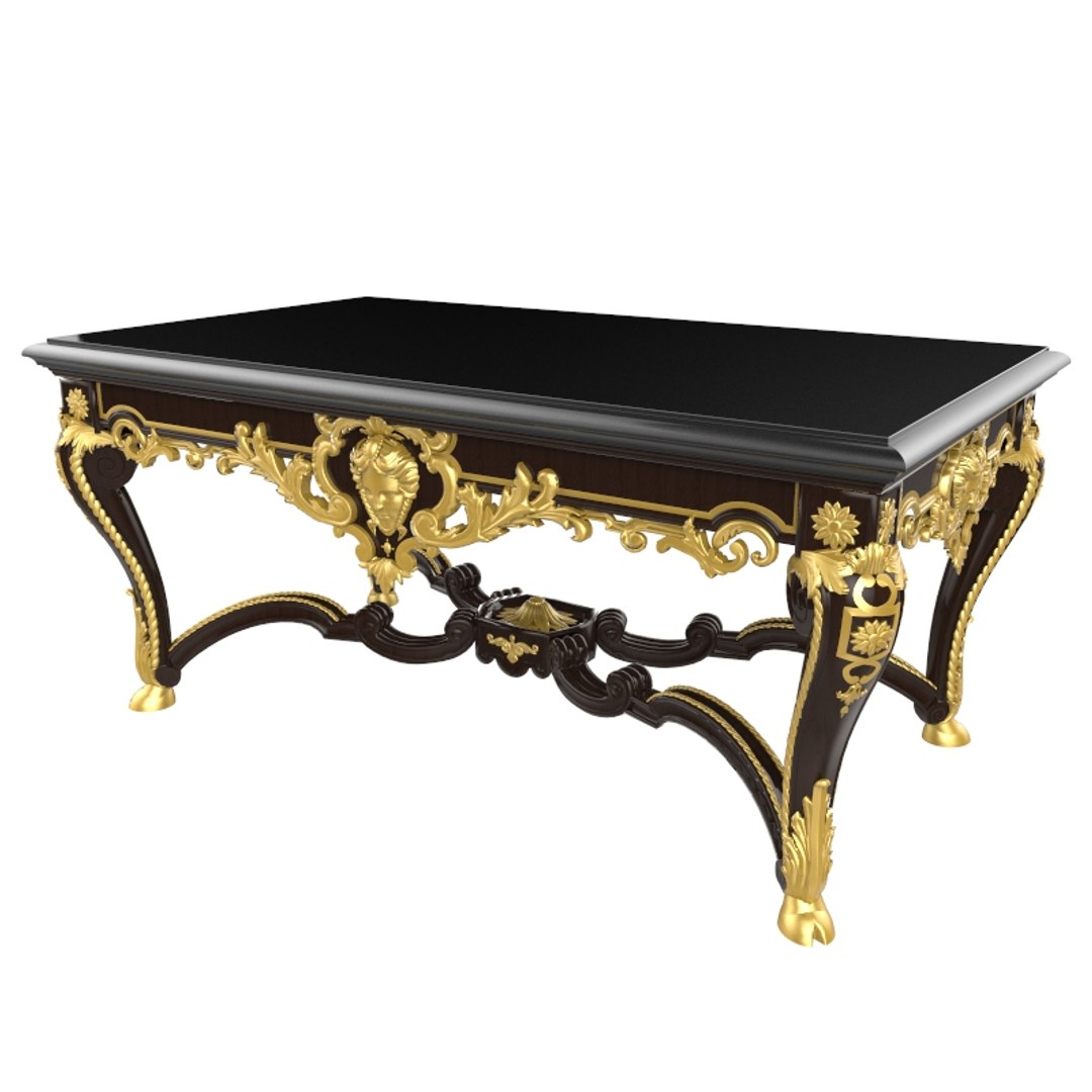3d Baroque Table Design
