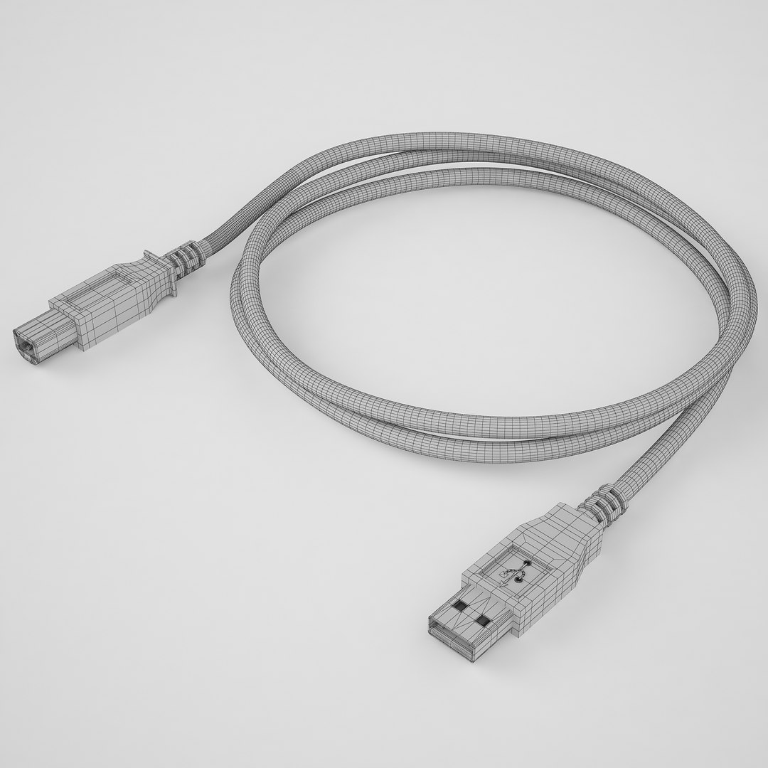 3D Usb Cable - TurboSquid 1483020