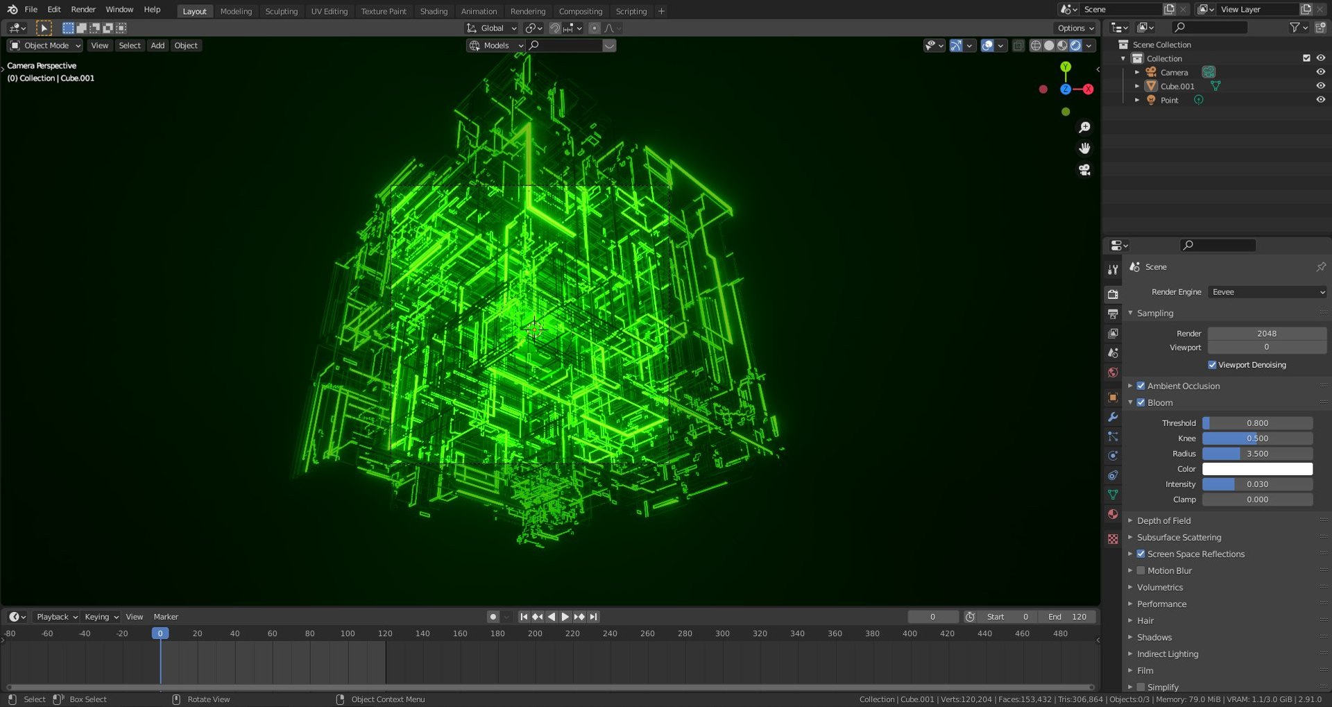 3D Model Cube Matrix - TurboSquid 1682596
