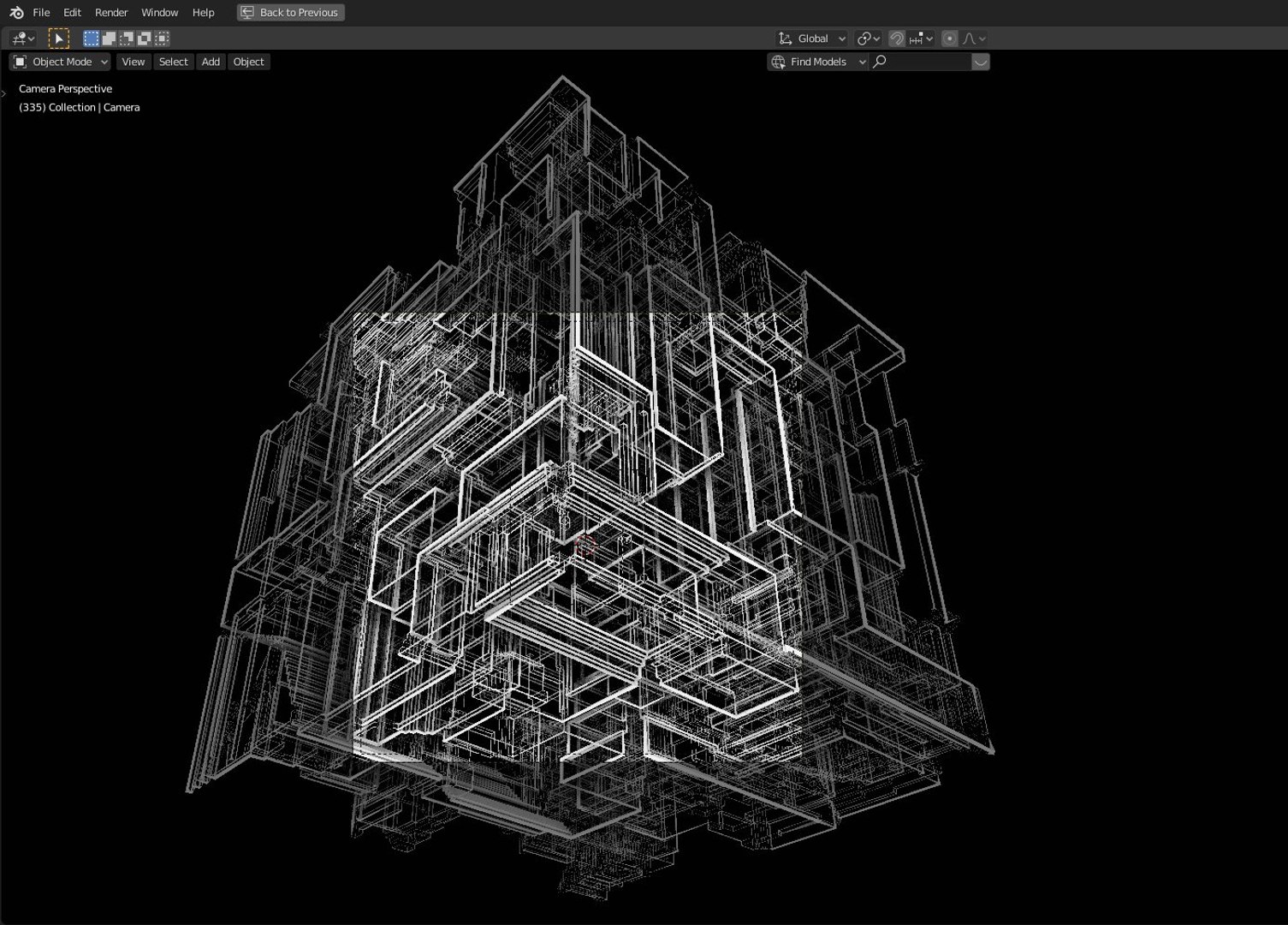 3D Model Cube Matrix - TurboSquid 1682596
