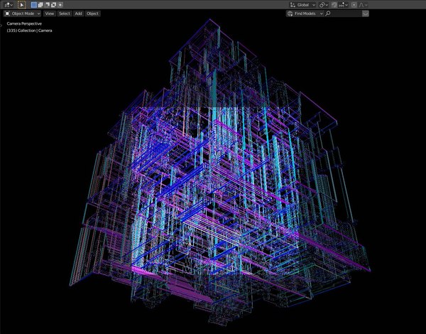 3D model cube matrix - TurboSquid 1682596