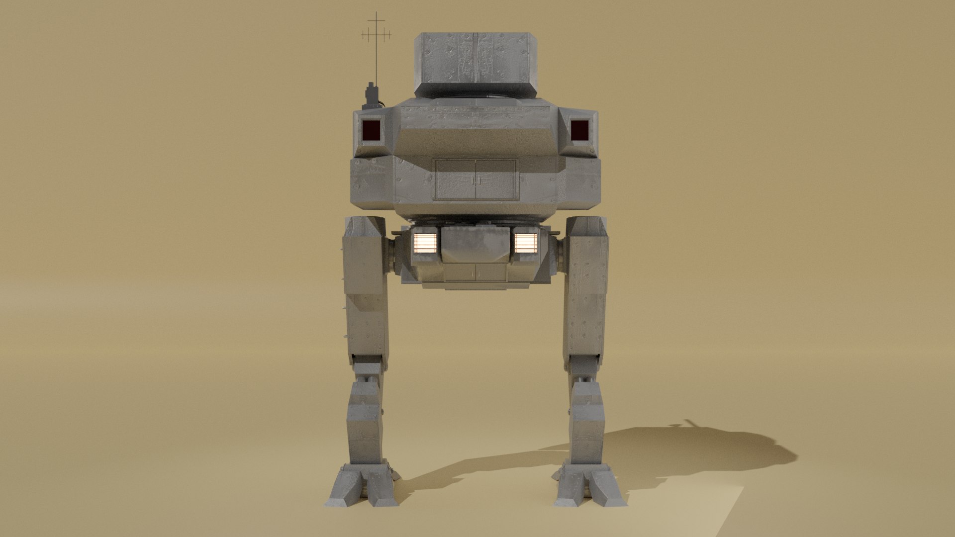 Panzer Mech Walker With RIG And LOWPOLY Default Camo 3D Model ...