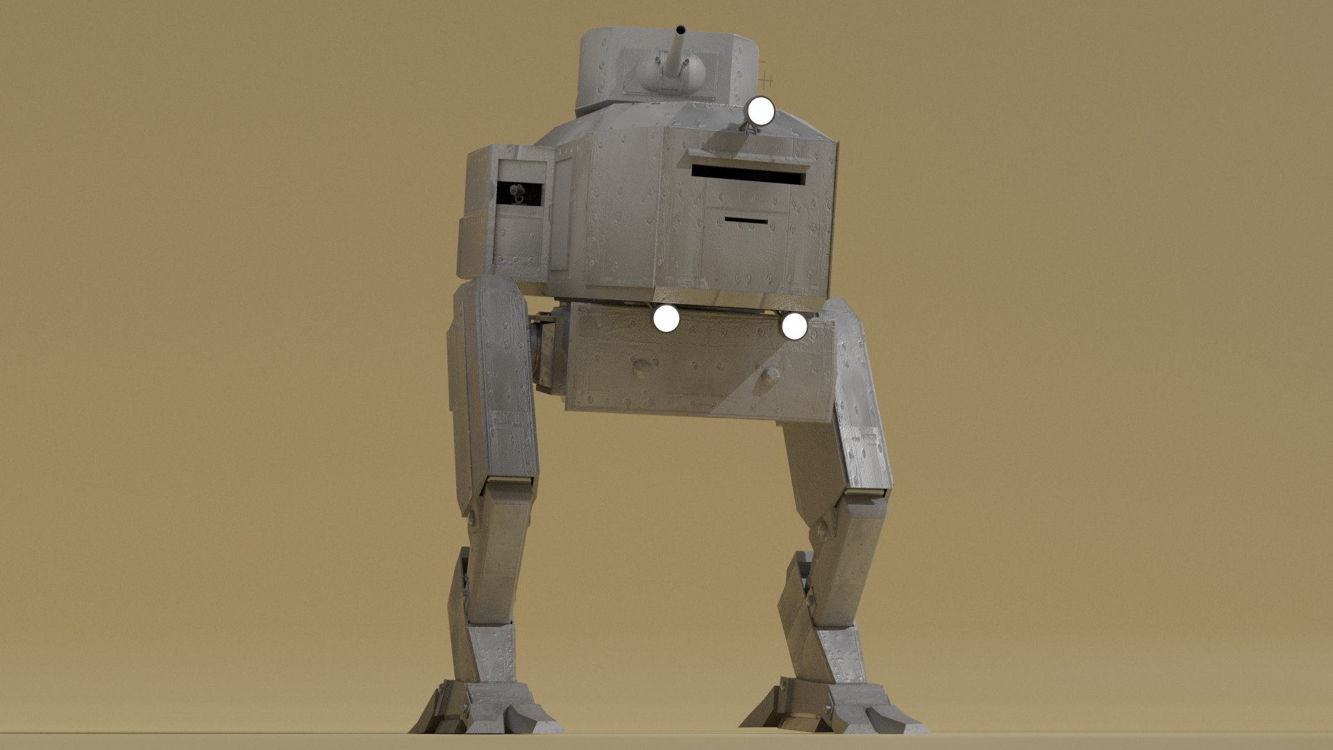 Panzer Mech Walker With RIG And LOWPOLY Default Camo 3D Model ...