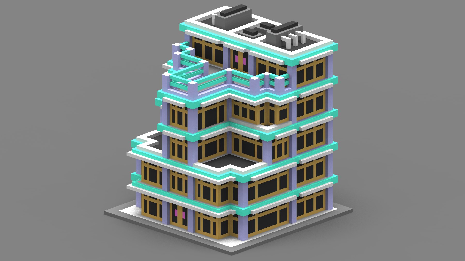 Voxel House 3D Model - TurboSquid 1352828