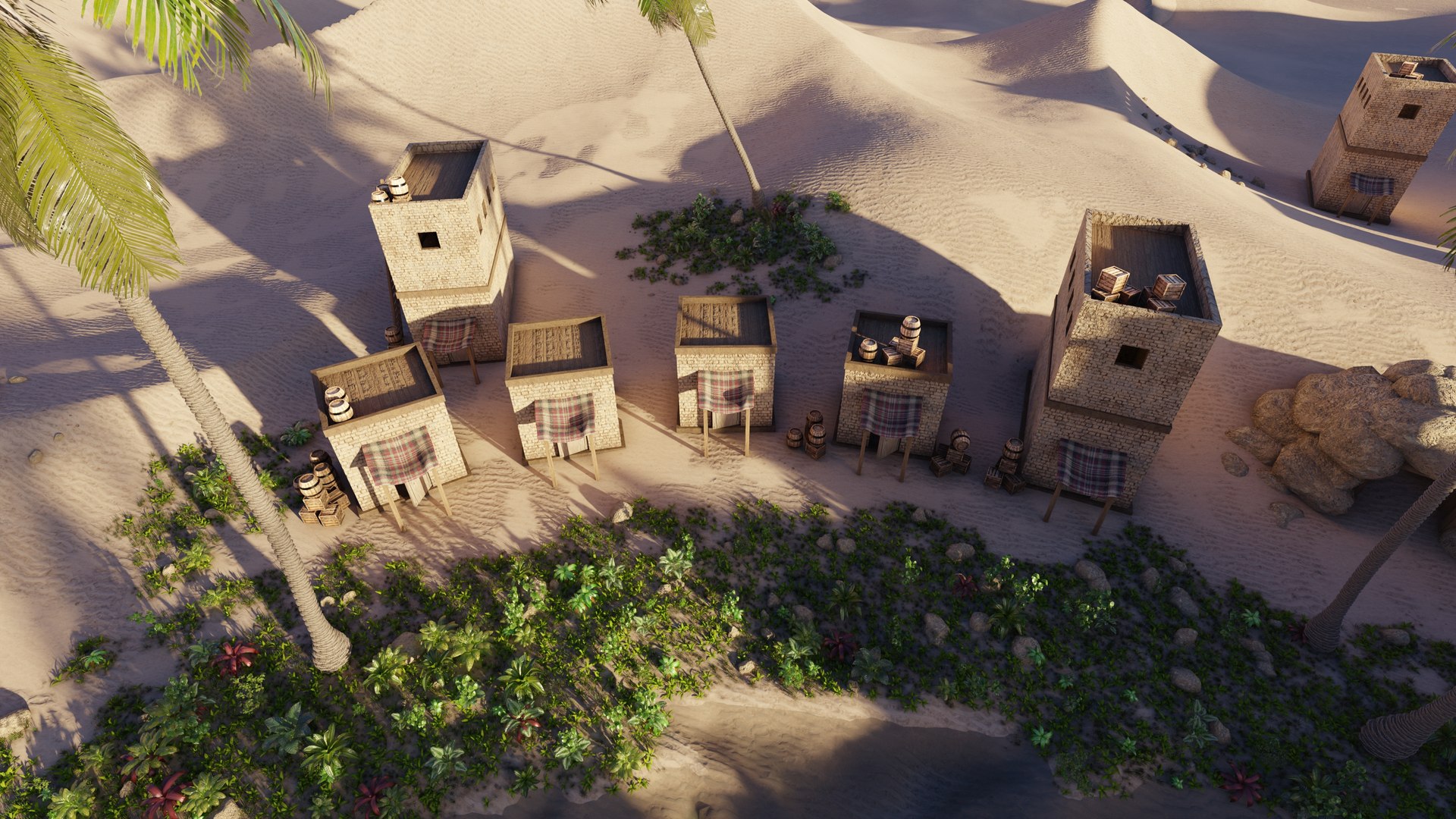 3D Oasis Scene - TurboSquid 1992258