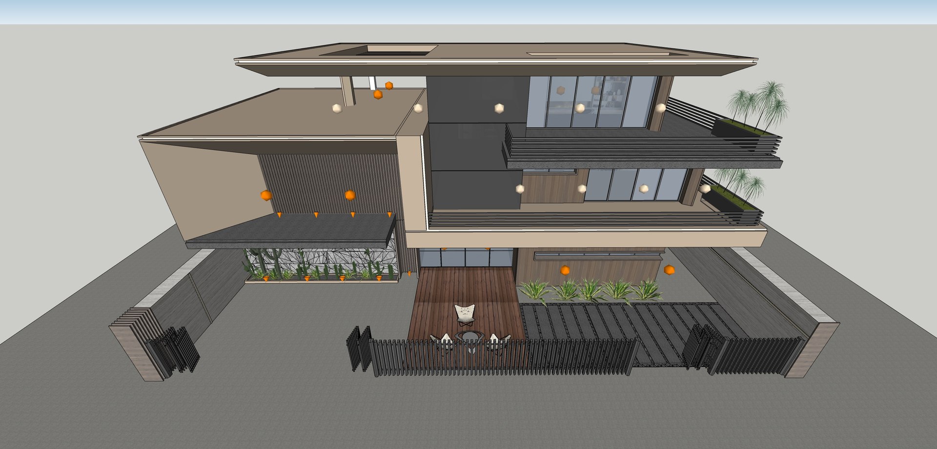 Modern Style Villa High-end Fashion Self-built Home Stay Hotel Building ...