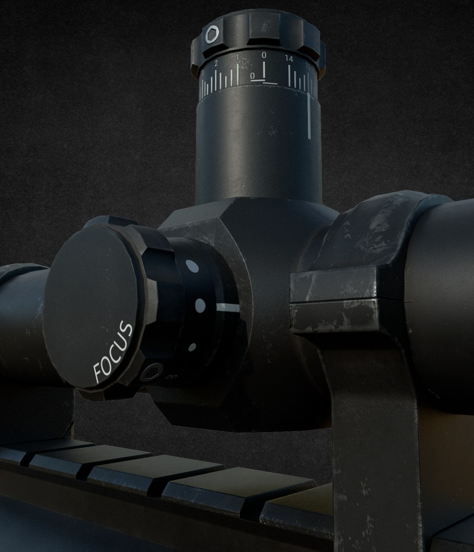 3D mcmillan leupold mk4 rifle - TurboSquid 1711926