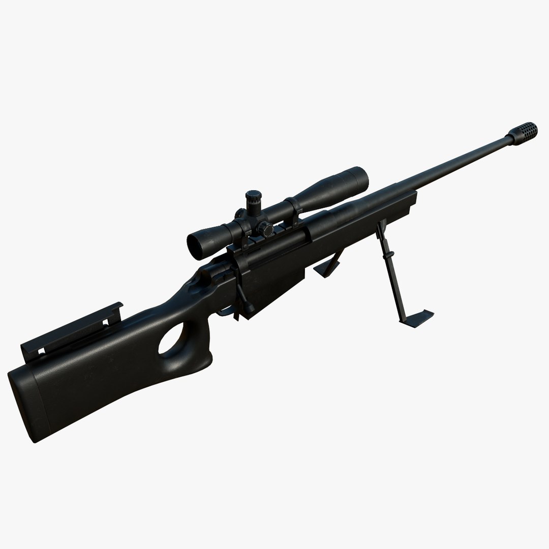 3D mcmillan leupold mk4 rifle - TurboSquid 1711926