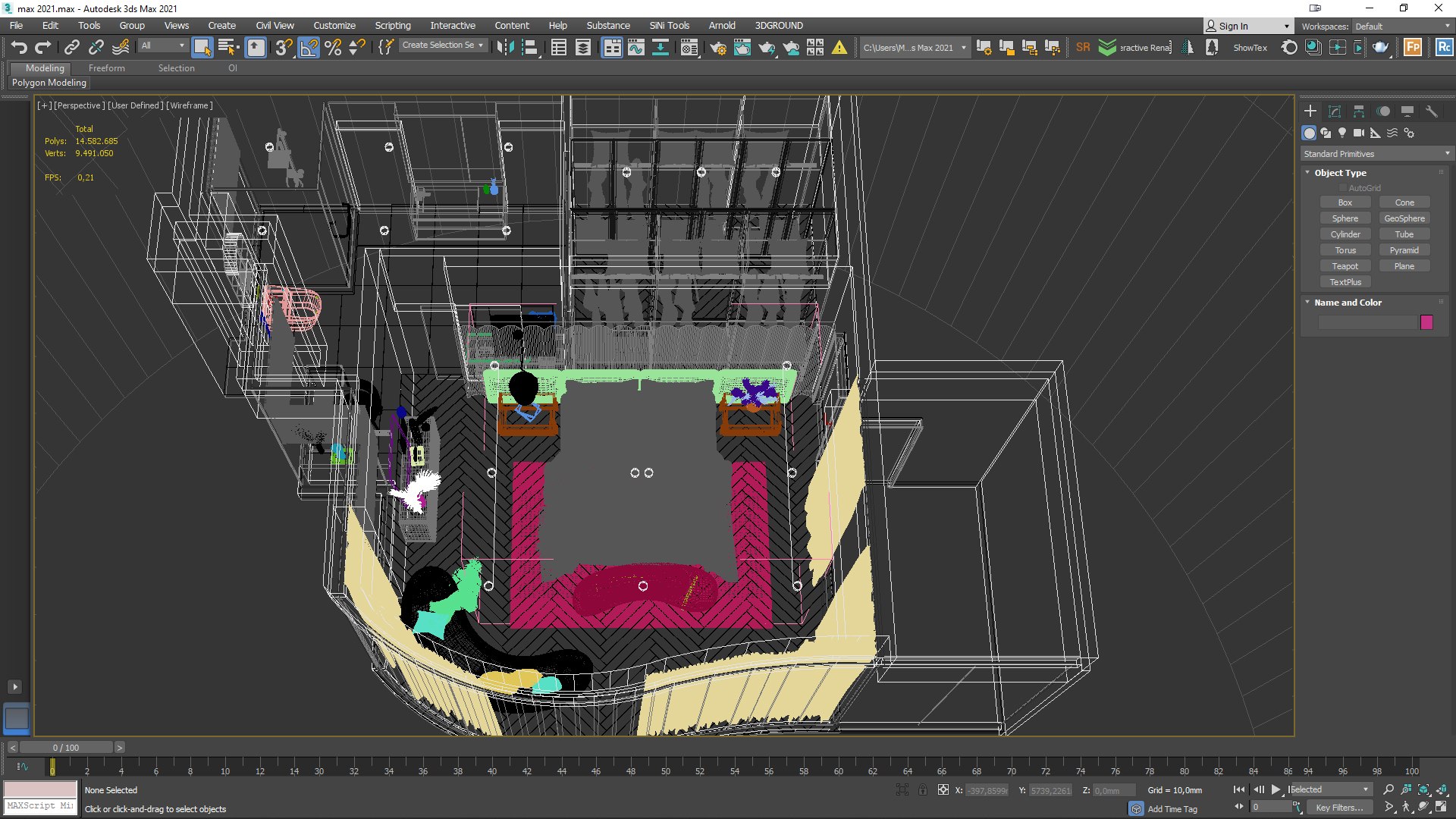Master Bedroom 01 Dressing Room Ensuite - Hanh CT - MAX FBX OBJ SKP DAE Simlab Model ...