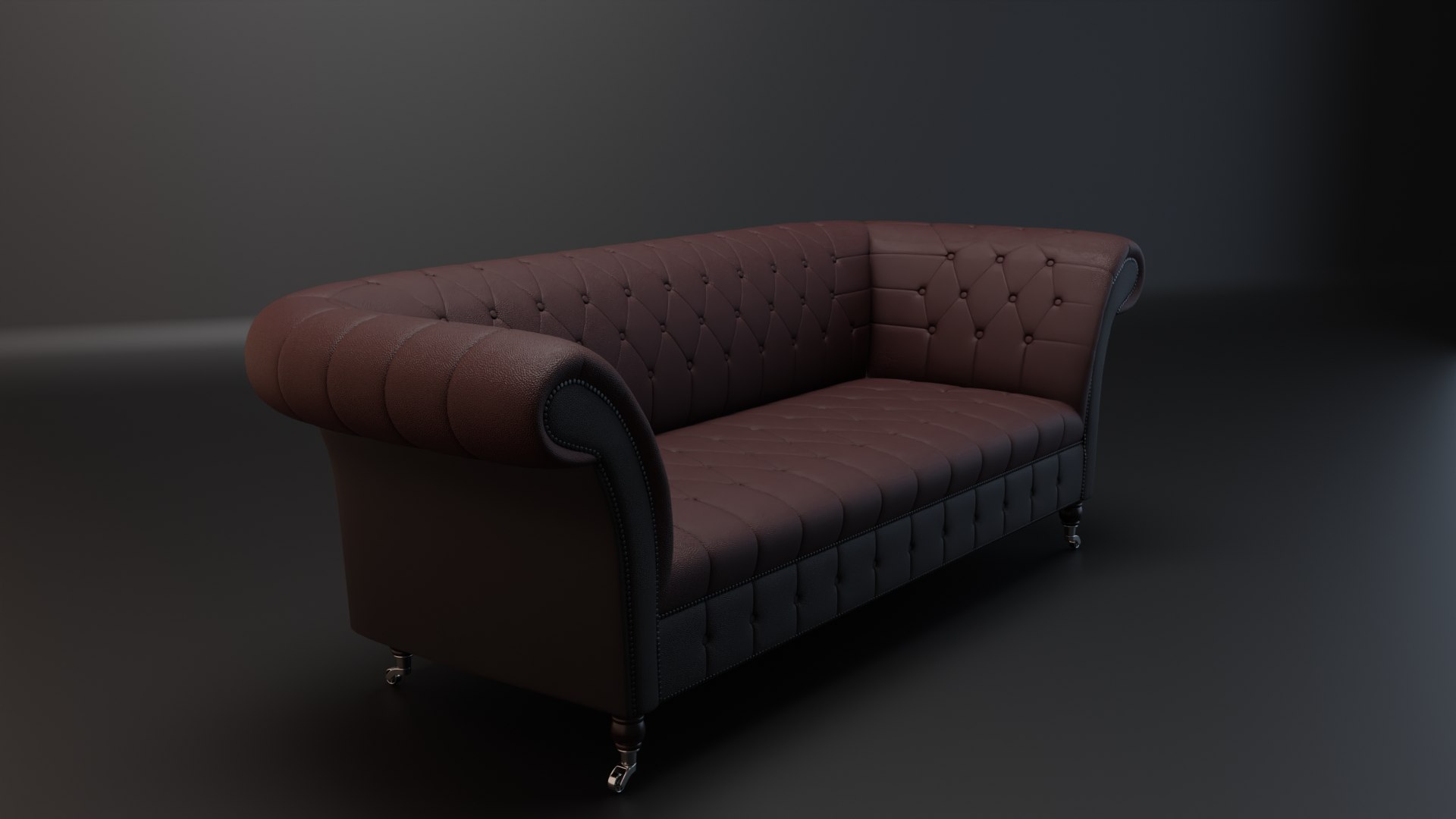 Chesterfield Couch 3D model - TurboSquid 2179357