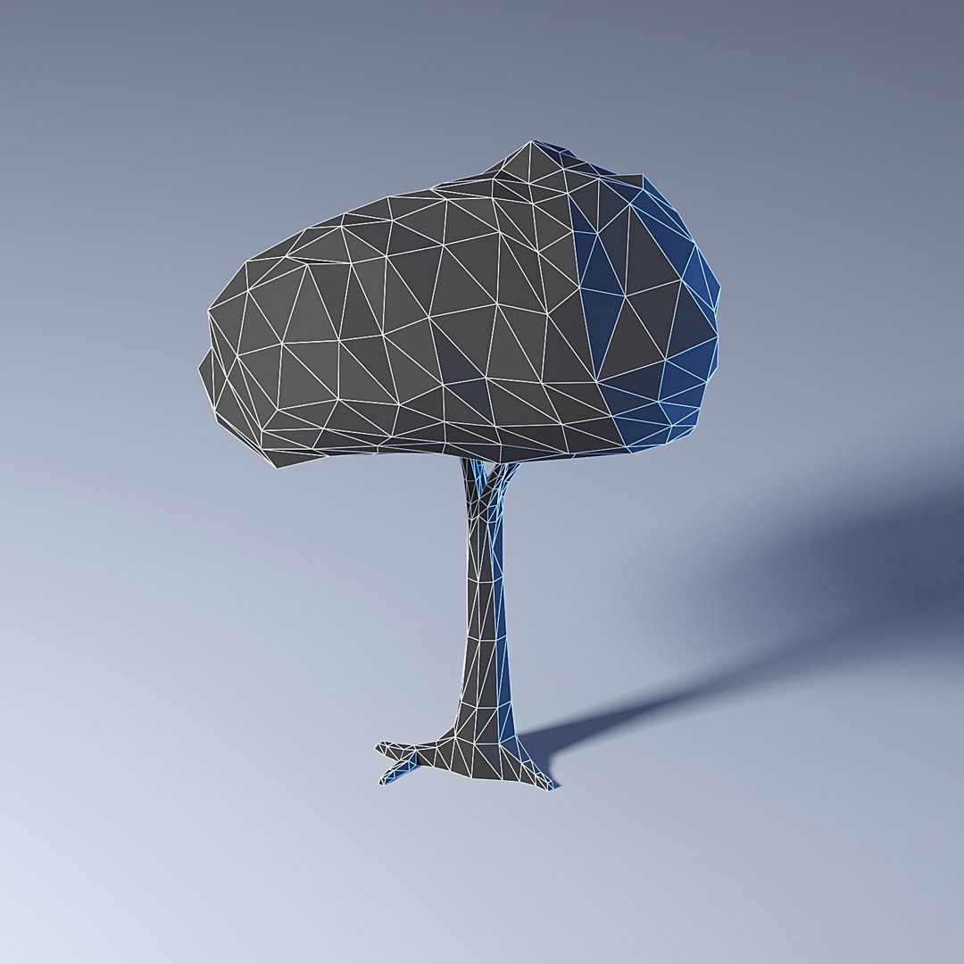 3D Polygonal Low-poly Tree - TurboSquid 1218031