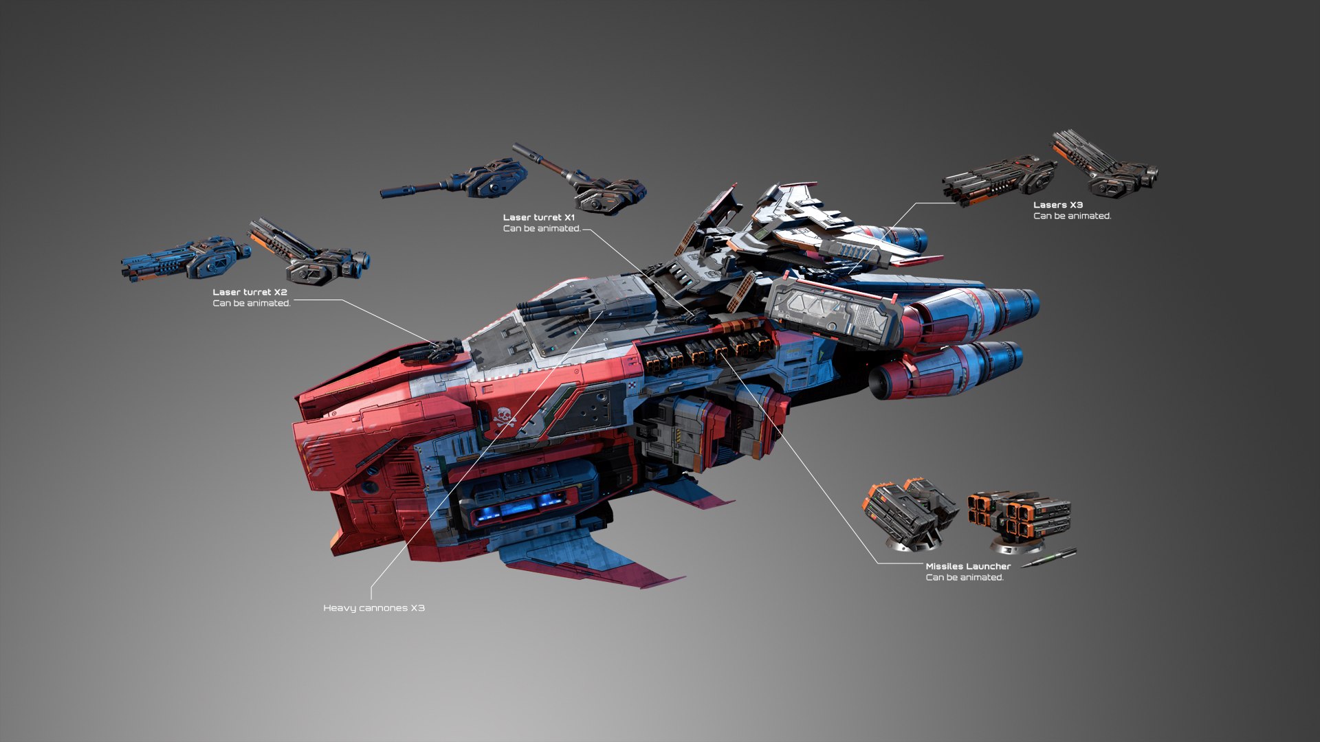 3D Model NEXTGEN - Suffren - Battleship Class XXI - TurboSquid 1766844