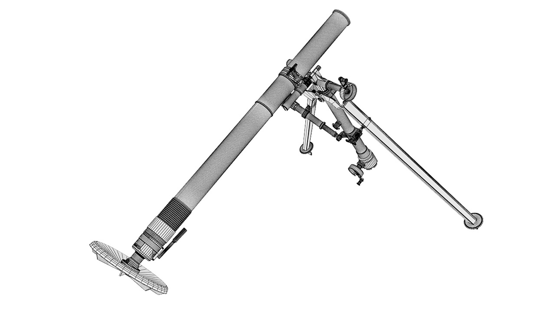 3D Mortar System Model - TurboSquid 1880766