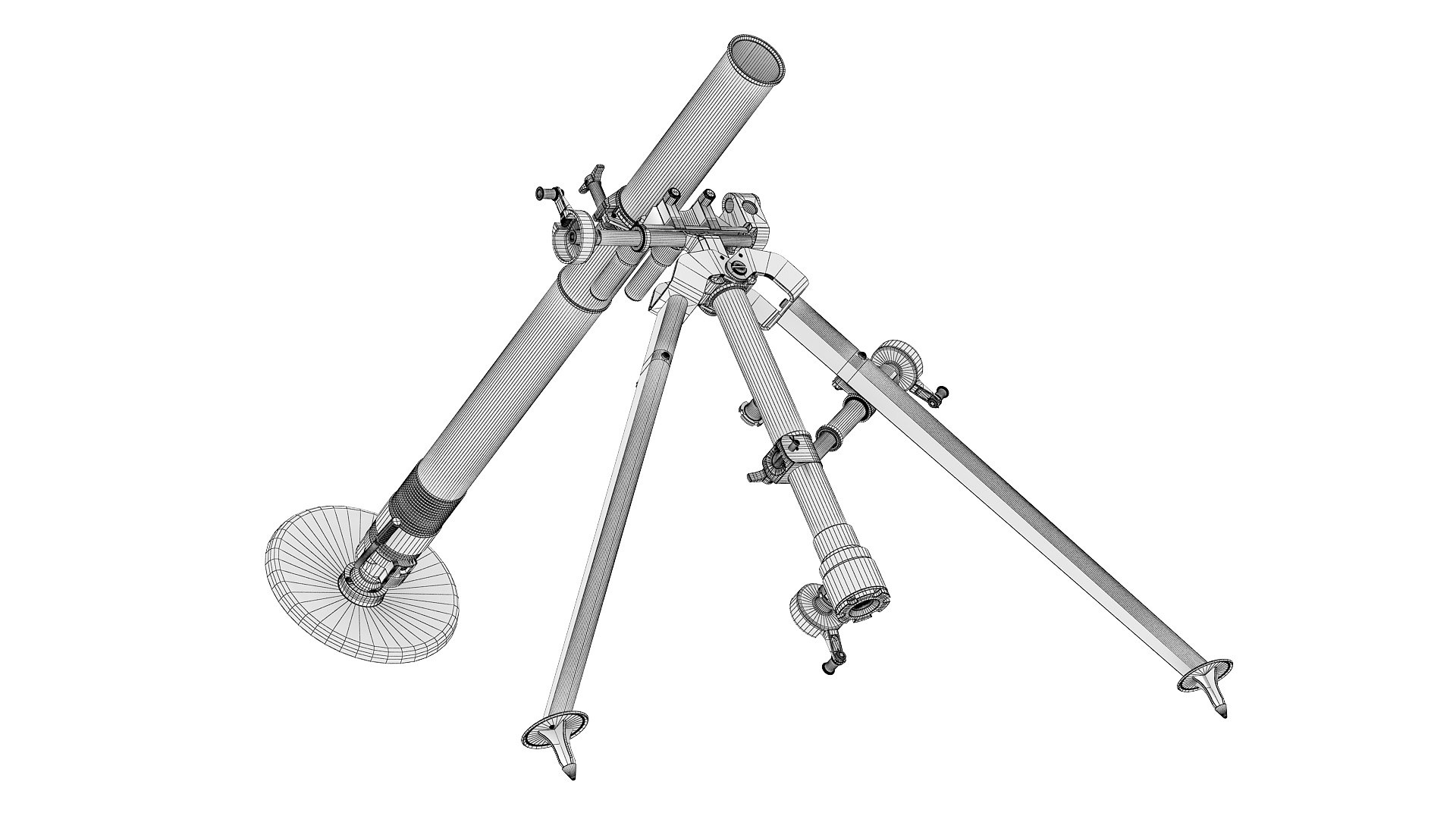 3D Mortar System Model - TurboSquid 1880766