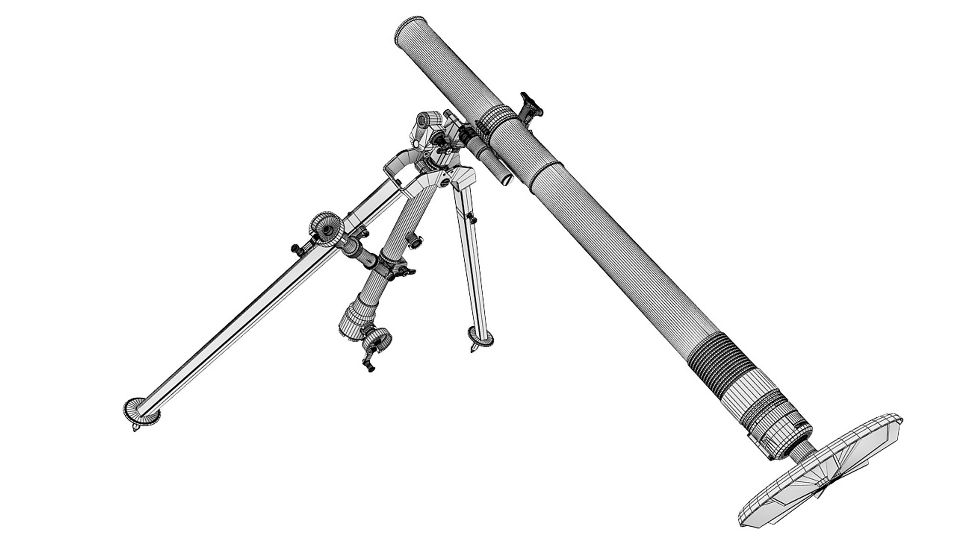 3D Mortar System Model - TurboSquid 1880766