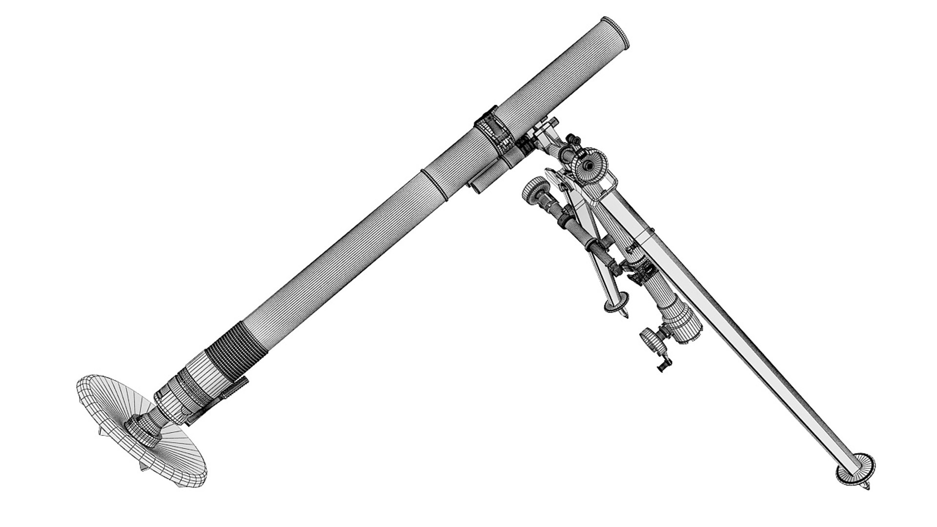 3D Mortar System Model - TurboSquid 1880766