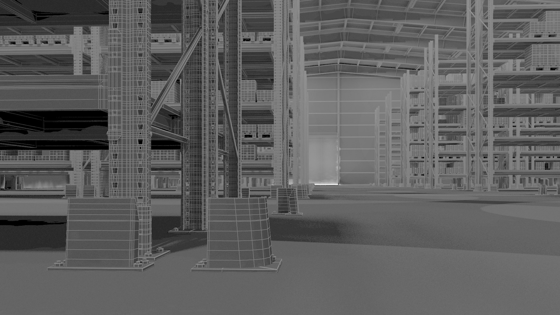 Full Warehouse Model - TurboSquid 2038472