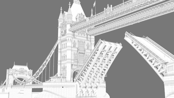 Tower bridge architecture 3D model - TurboSquid 1574638