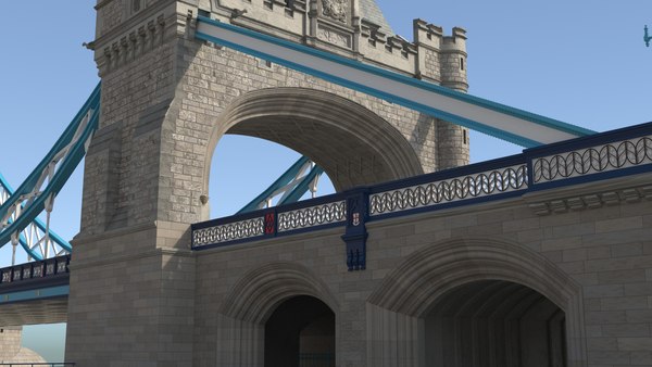 Tower bridge architecture 3D model - TurboSquid 1574638