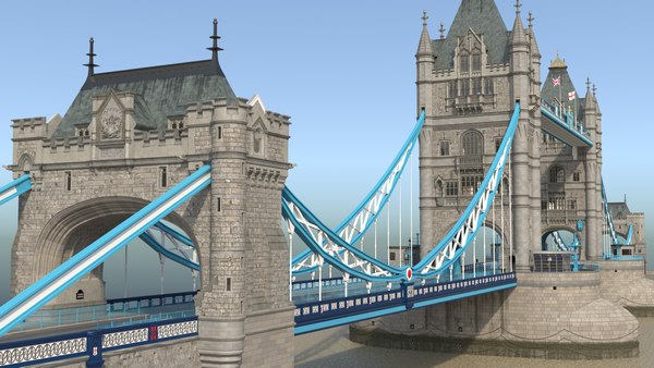 Tower bridge architecture 3D model - TurboSquid 1574638