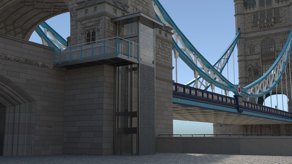 Tower bridge architecture 3D model - TurboSquid 1574638