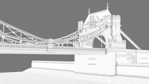 Tower bridge architecture 3D model - TurboSquid 1574638