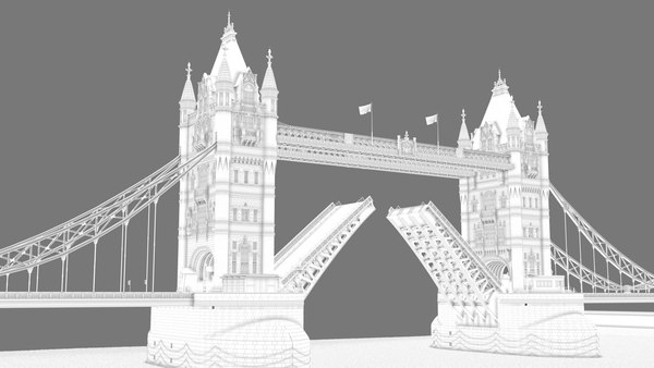 Tower bridge architecture 3D model - TurboSquid 1574638